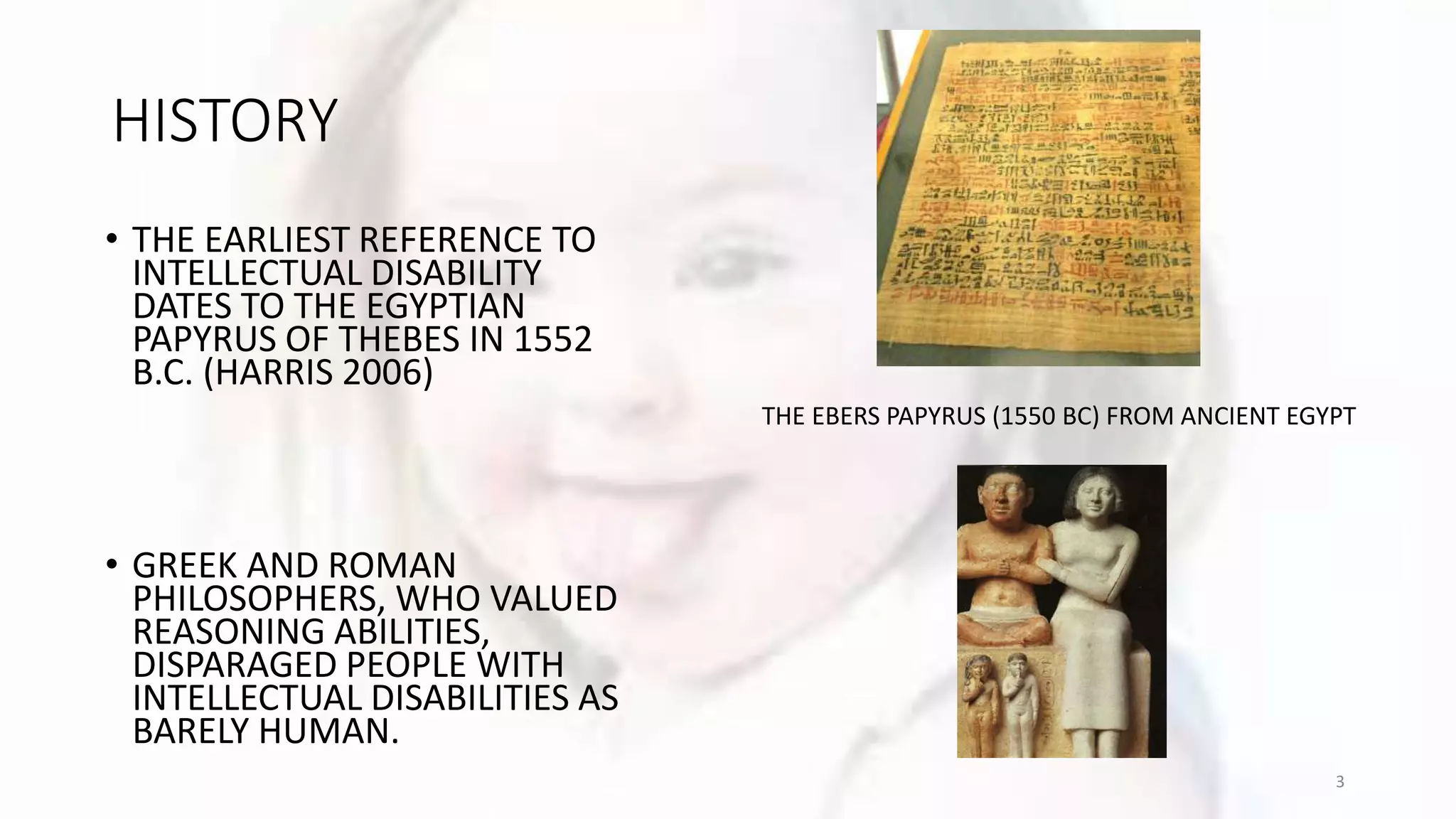 INTELLECTUAL DISABILITY PART- I | PPTX