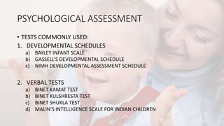 INTELLECTUAL DISABILITY PART - II | PPTX