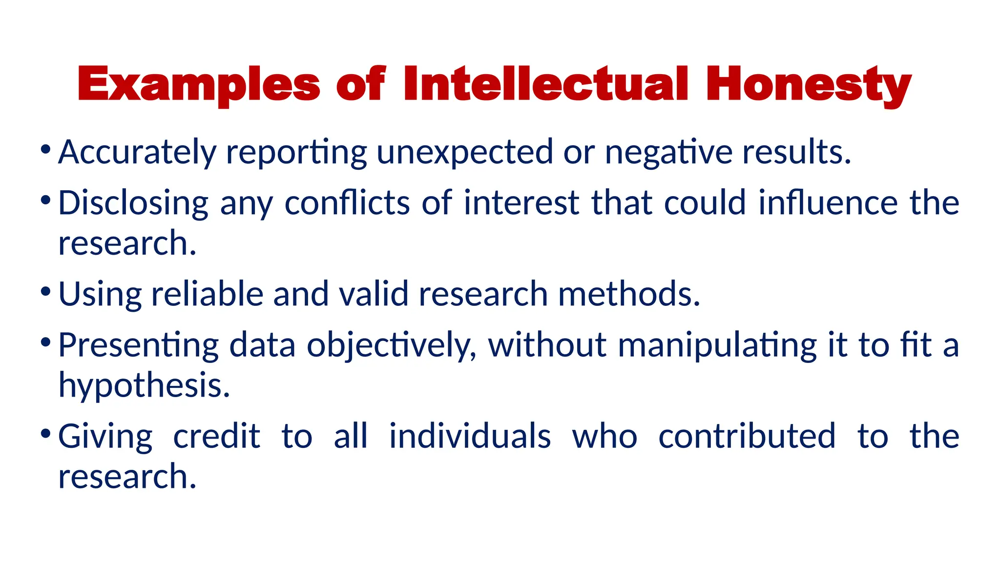 Research and Publication: Intellectual Honesty.pptx