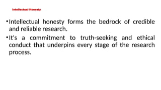 Research and Publication: Intellectual Honesty.pptx