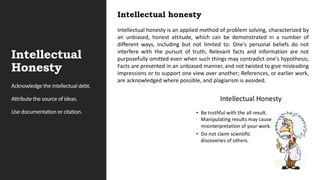 Intellectual honesty and research integrity abu saleh | PPTX