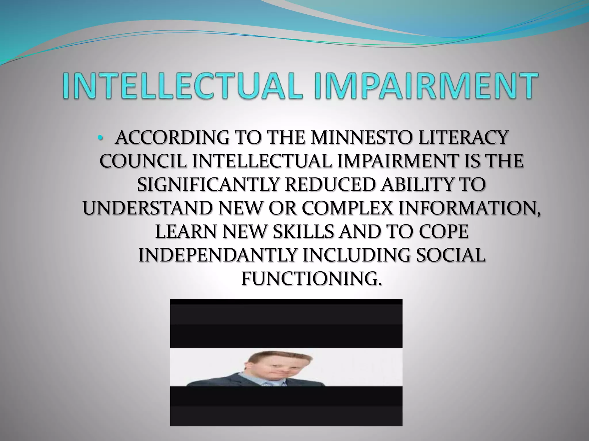 Intellectual impairment presentation | PPTX