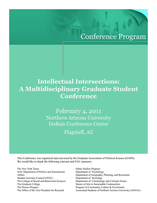 Intellectual Intersections, draft conference program | PDF