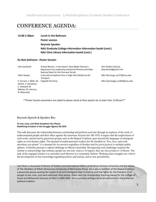 Intellectual Intersections, draft conference program | PDF