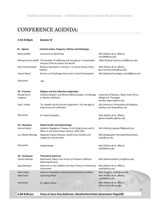 Intellectual Intersections, draft conference program | PDF