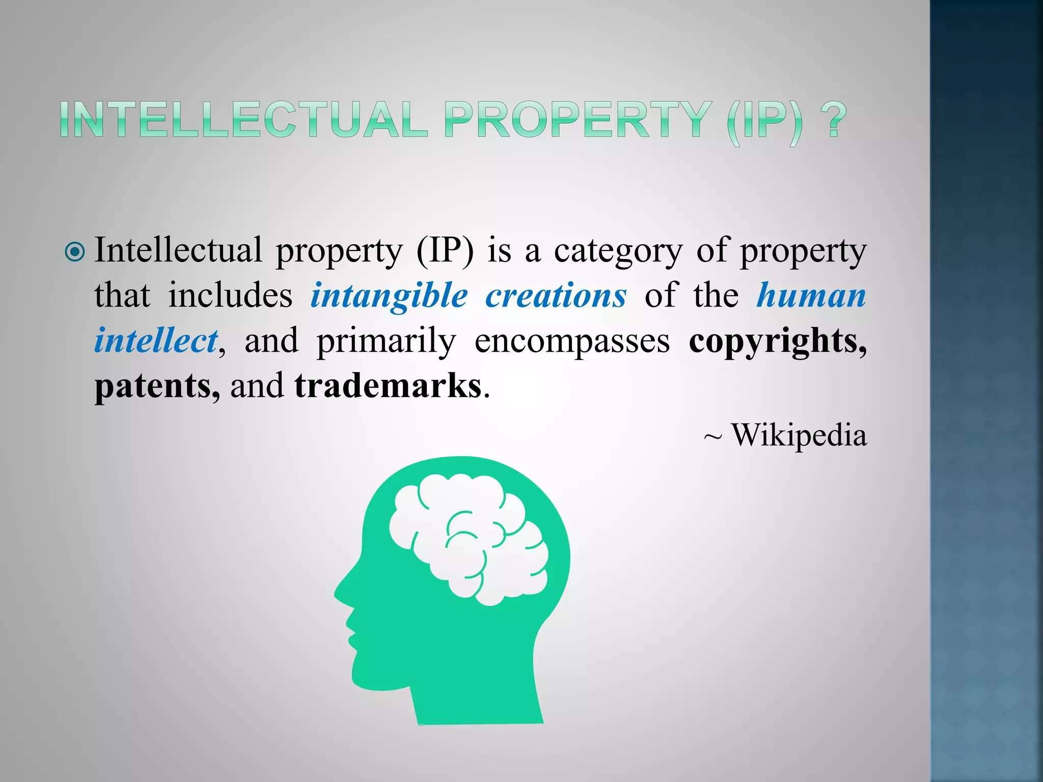 Intellectual Property Right (IPR) | PPT