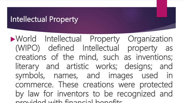 INTELLECTUAL PROPERTY and modules Grade12.pptx | Law