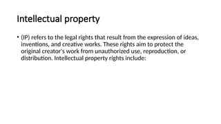 intellectual property.pptxvhjjklgddeyjjhgvn | PPTX