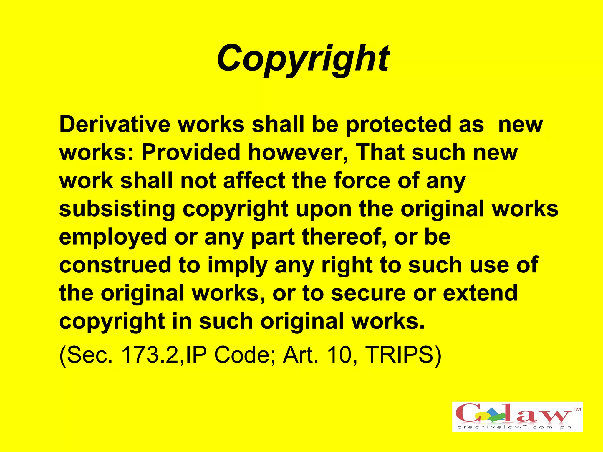 Intellectual property and copyright | PPT