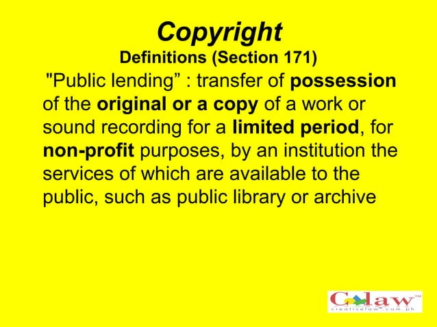 Intellectual property and copyright | PPT