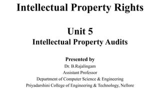 Intellectual property audits | PPTX