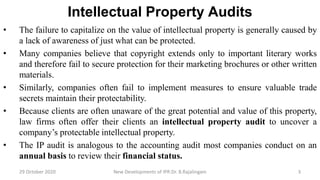 Intellectual property audits | PPTX