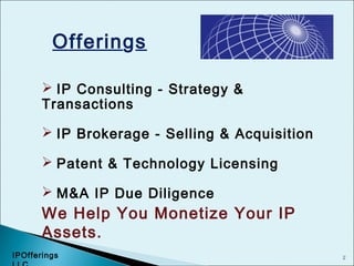 Intellectual Property Brokerage Consulting.2010