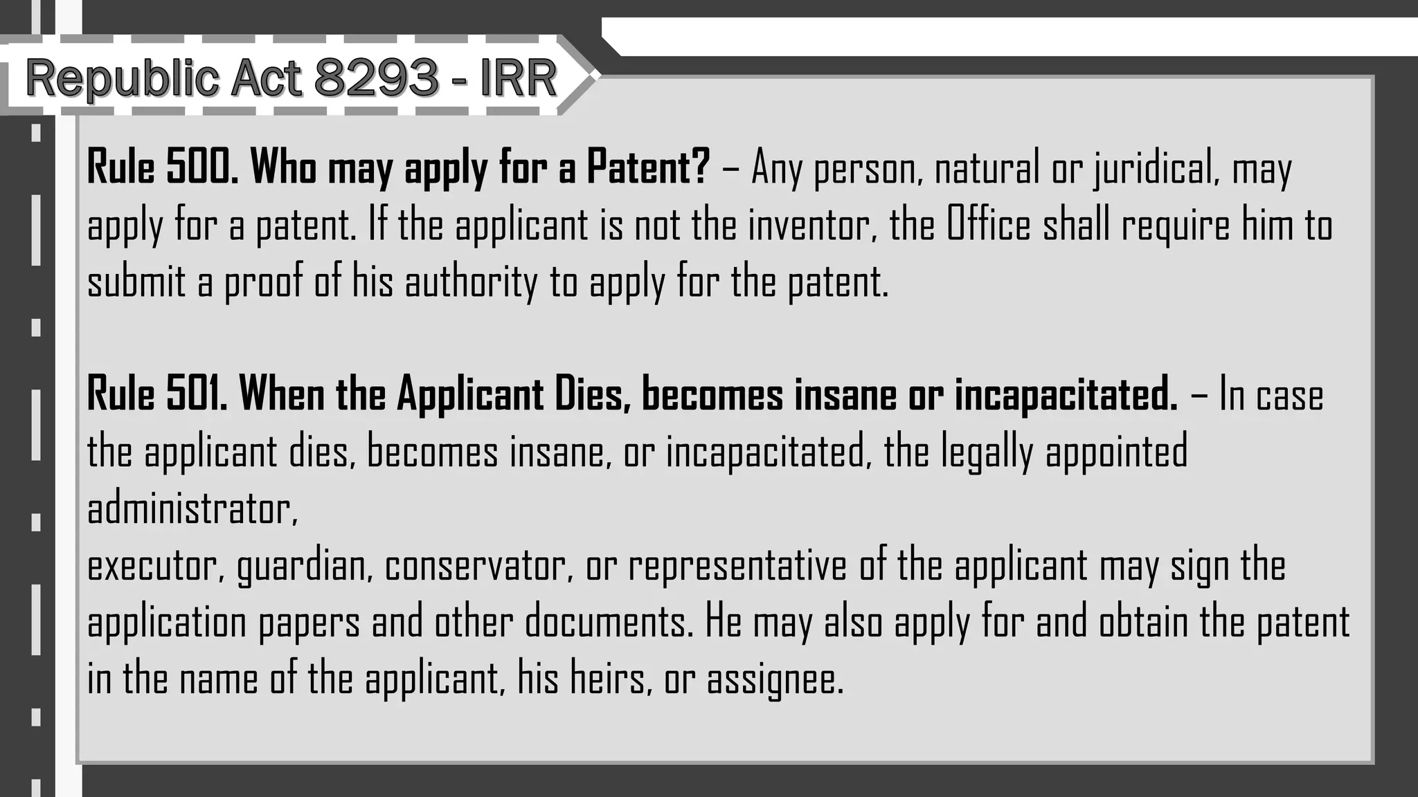 Intellectual Property Code of the Philippines (RA 8293) | PDF