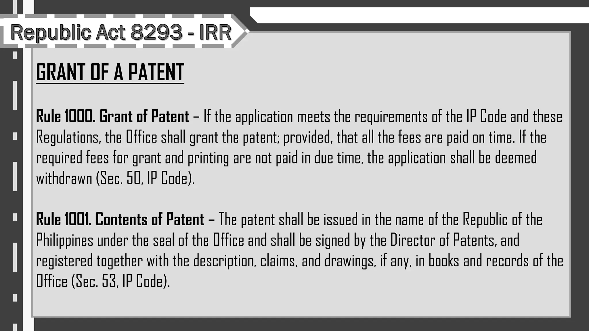 Intellectual Property Code of the Philippines (RA 8293) | PDF