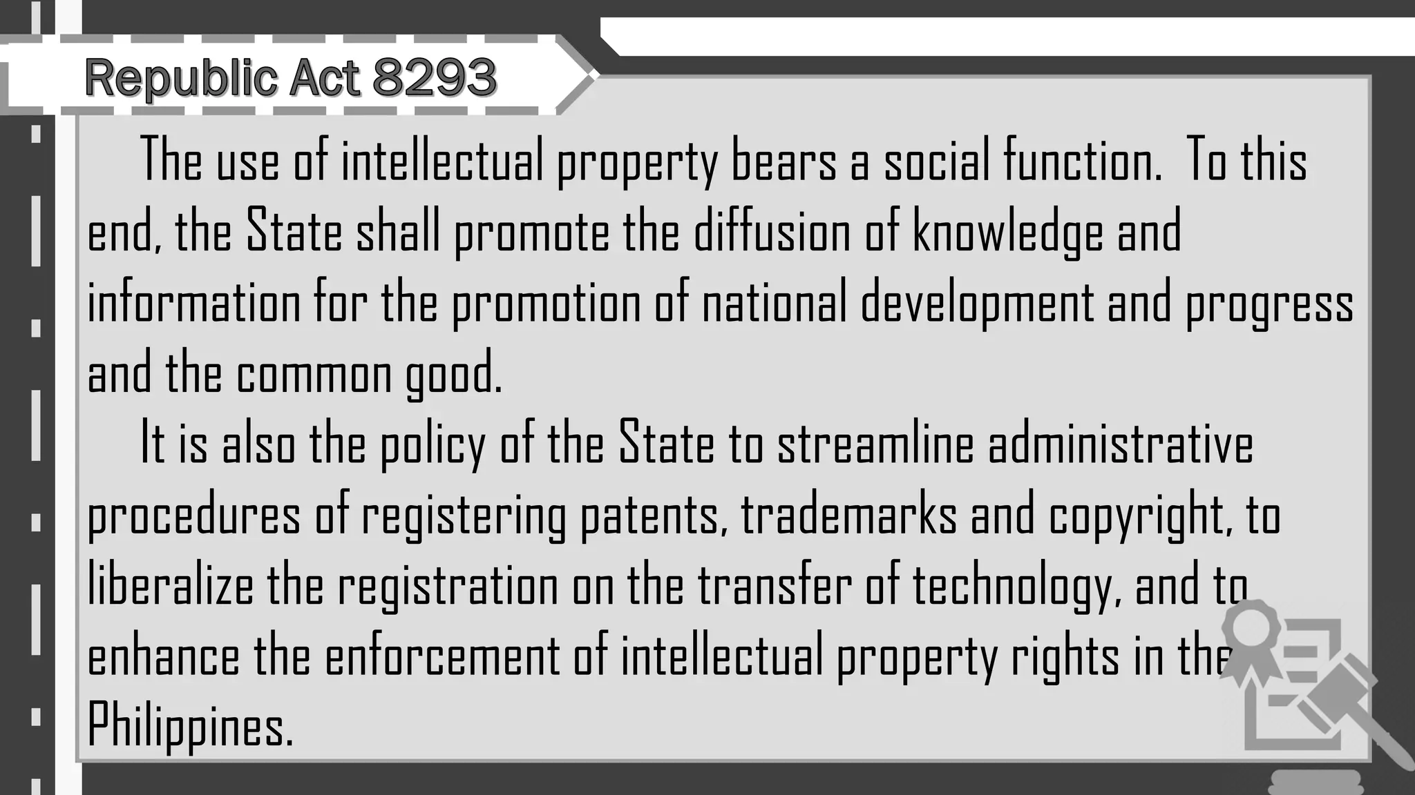 Intellectual Property Code of the Philippines (RA 8293) | PDF