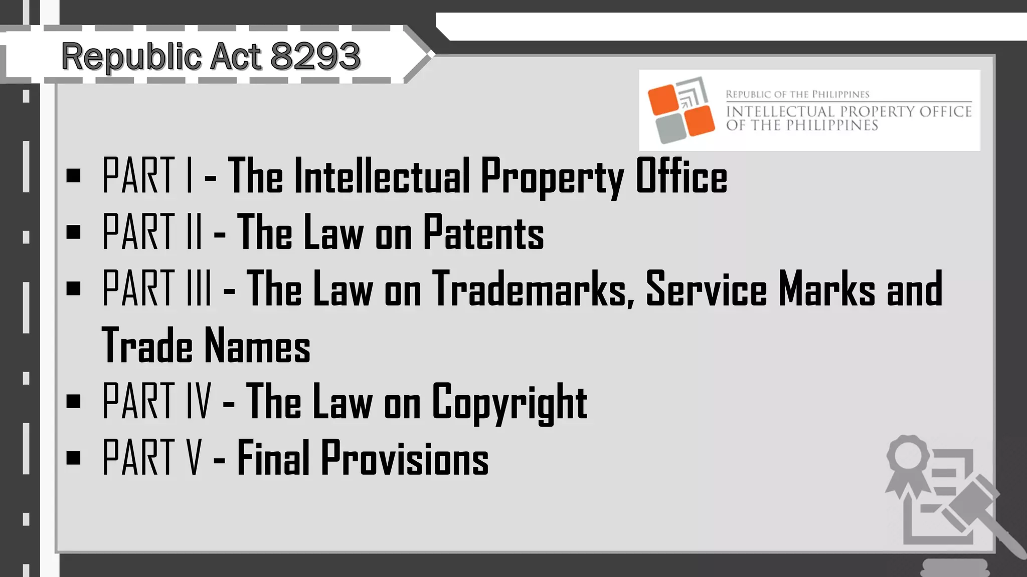 Intellectual Property Code of the Philippines (RA 8293) | PDF