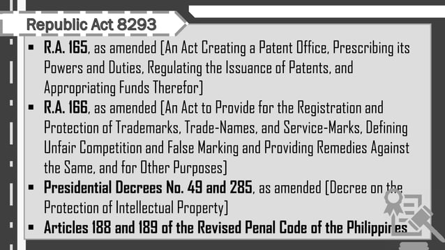 Intellectual Property Code of the Philippines (RA 8293) | PDF