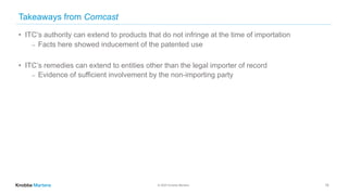 Intellectual property enforcement at the international trade commission ...