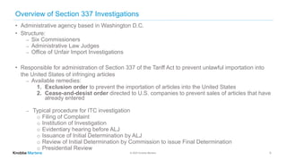 Intellectual property enforcement at the international trade commission ...