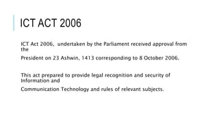 Intellectual Property, ICT ACT and Digital security act.pptx