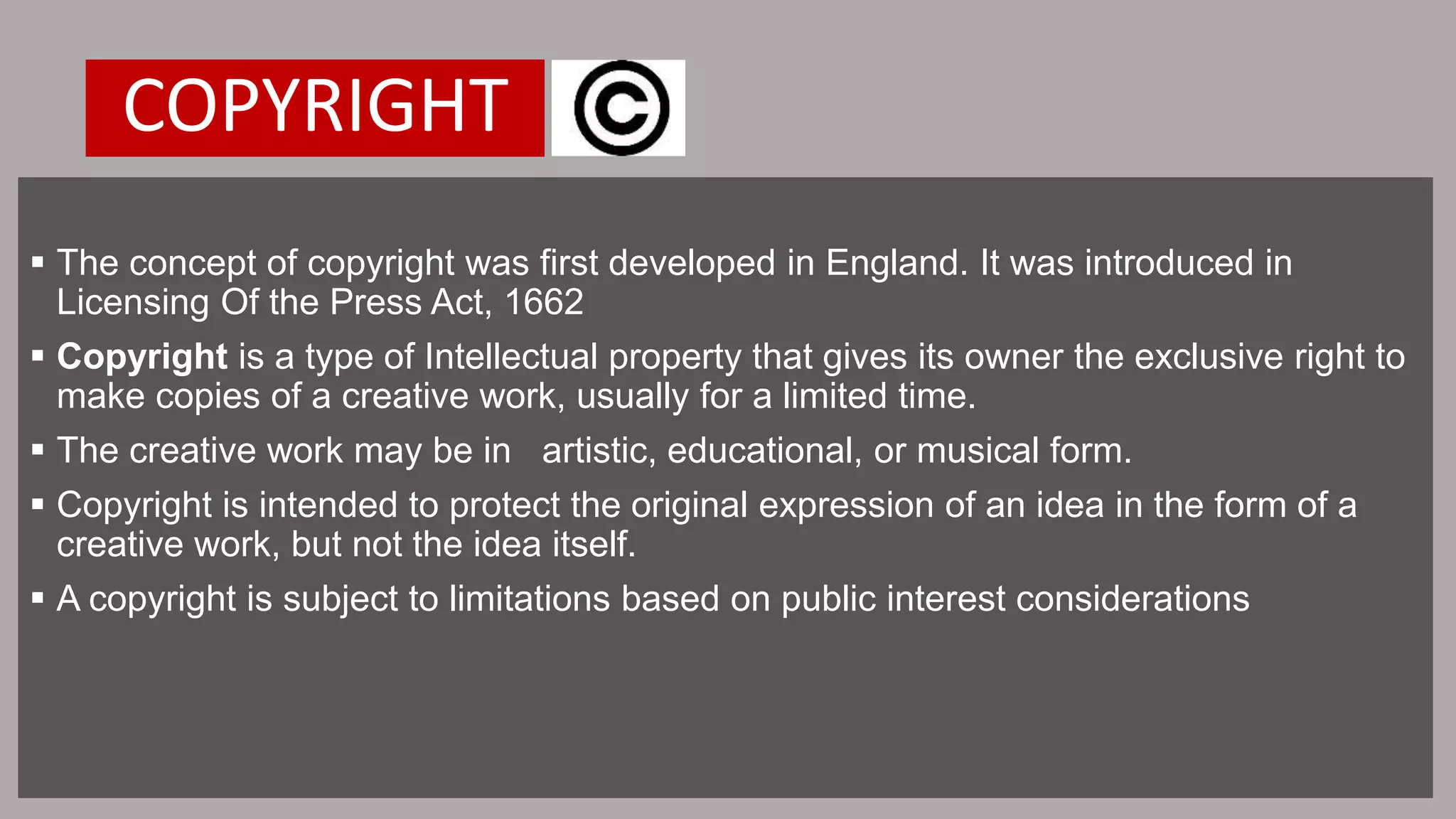 Intellectual property in cyberspace | PPTX