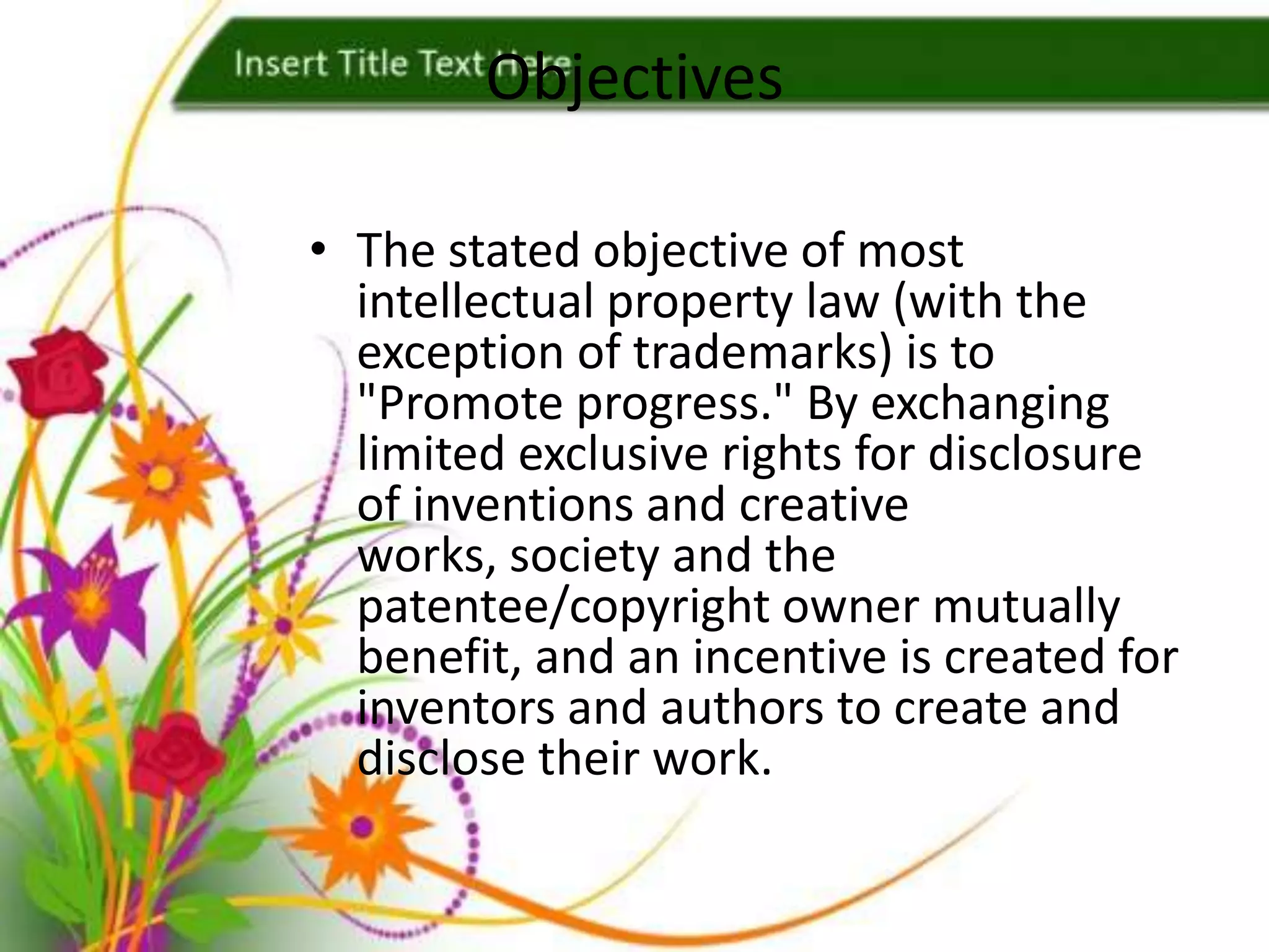 Intellectual property issue report | PPTX | Industrial Property | Real ...