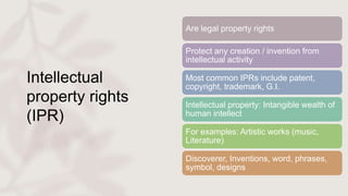 Intellectual property law | PPT