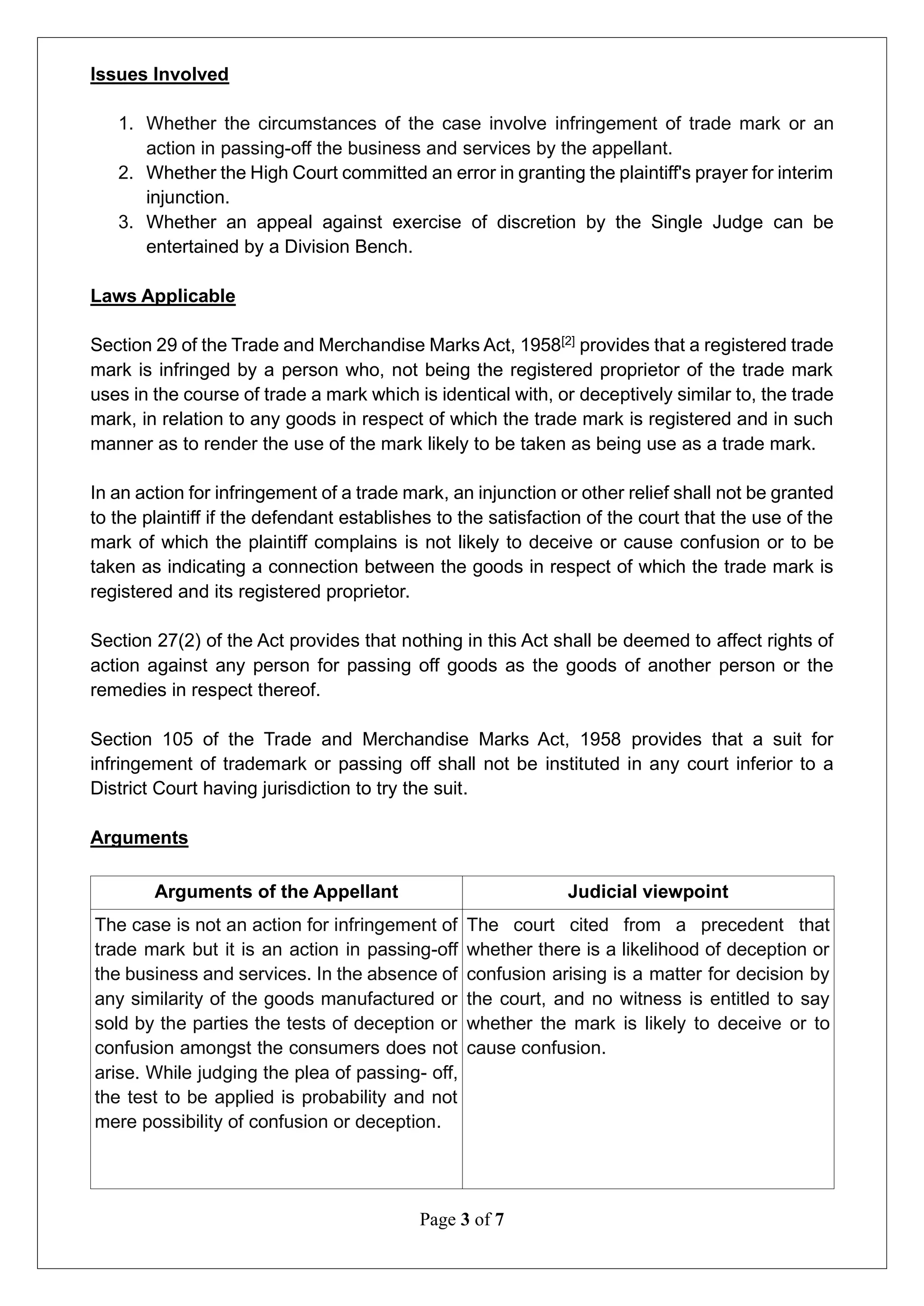 Intellectual property law trademark infringement - mahindra and ...