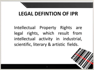 Intellectual property right | PPT