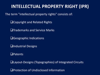 Intellectual property right | PPTX