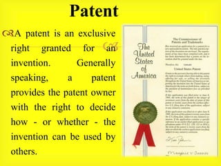 Intellectual property right | PPTX