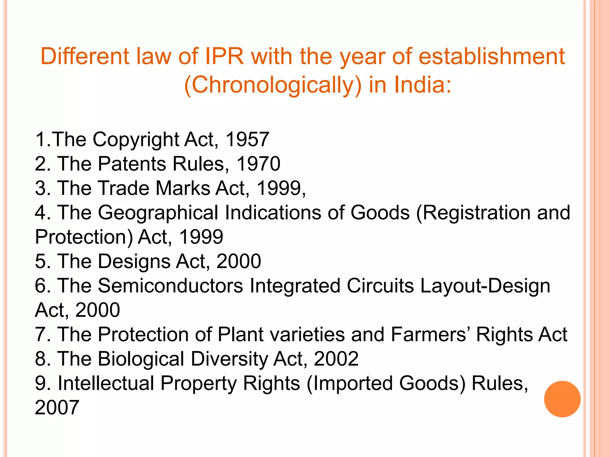 Intellectual property right and copy right in indian | PPTX
