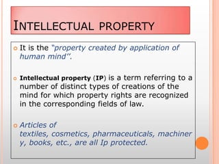 Intellectual property rights 1 | PPTX