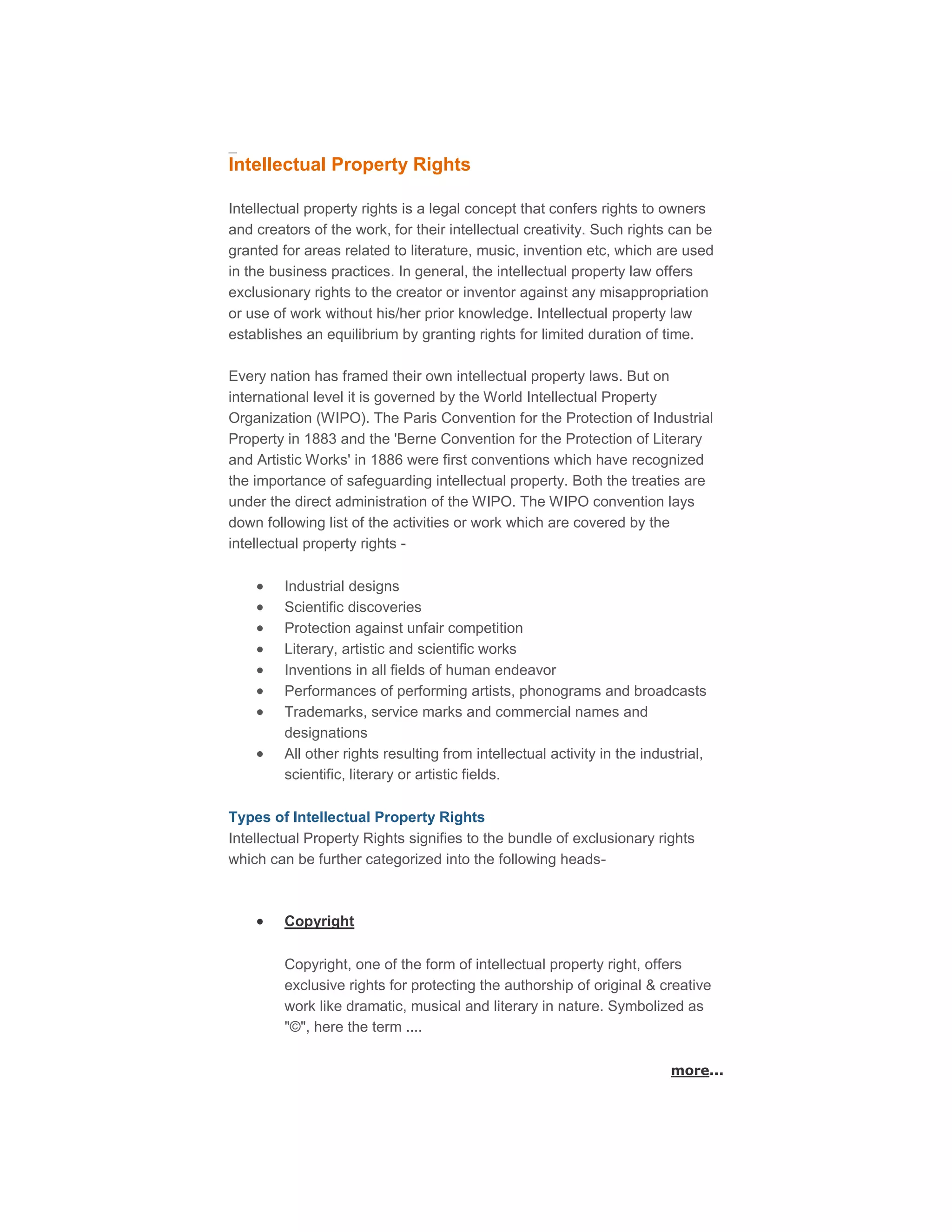 Intellectual property rights | PDF