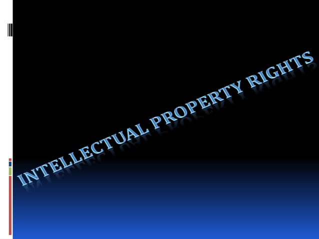 Intellectual property rights | PPTX