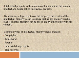 Intellectual property rights | PPTX
