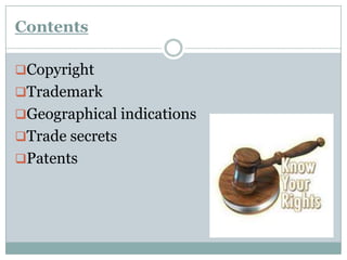 Intellectual property rights | PPTX