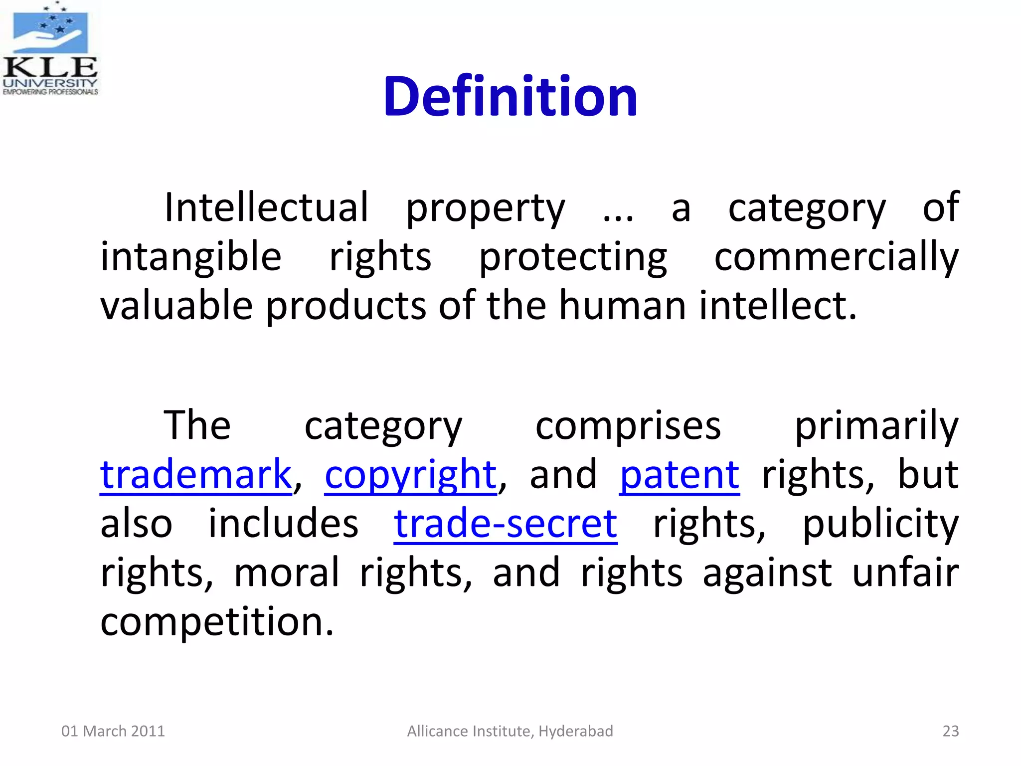 Intellectual property rights | PPTX