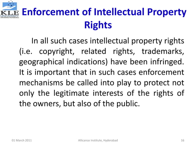 Intellectual property rights | PPTX