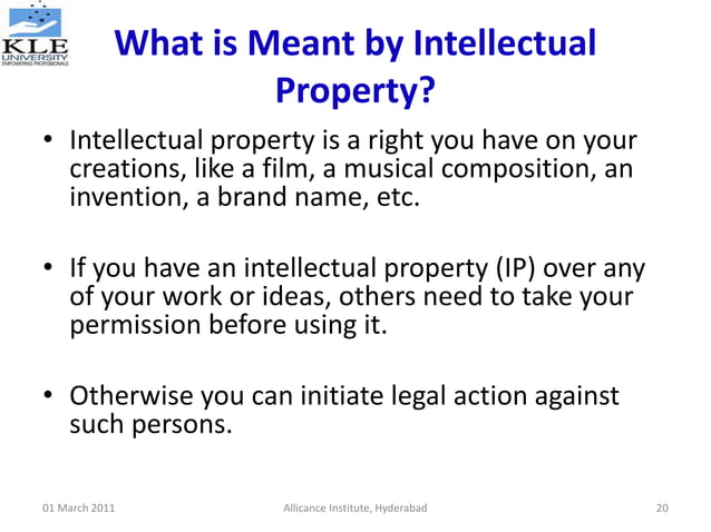 Intellectual property rights | PPTX