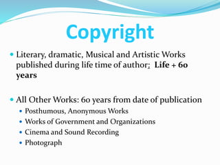 Intellectual property rights | PPTX