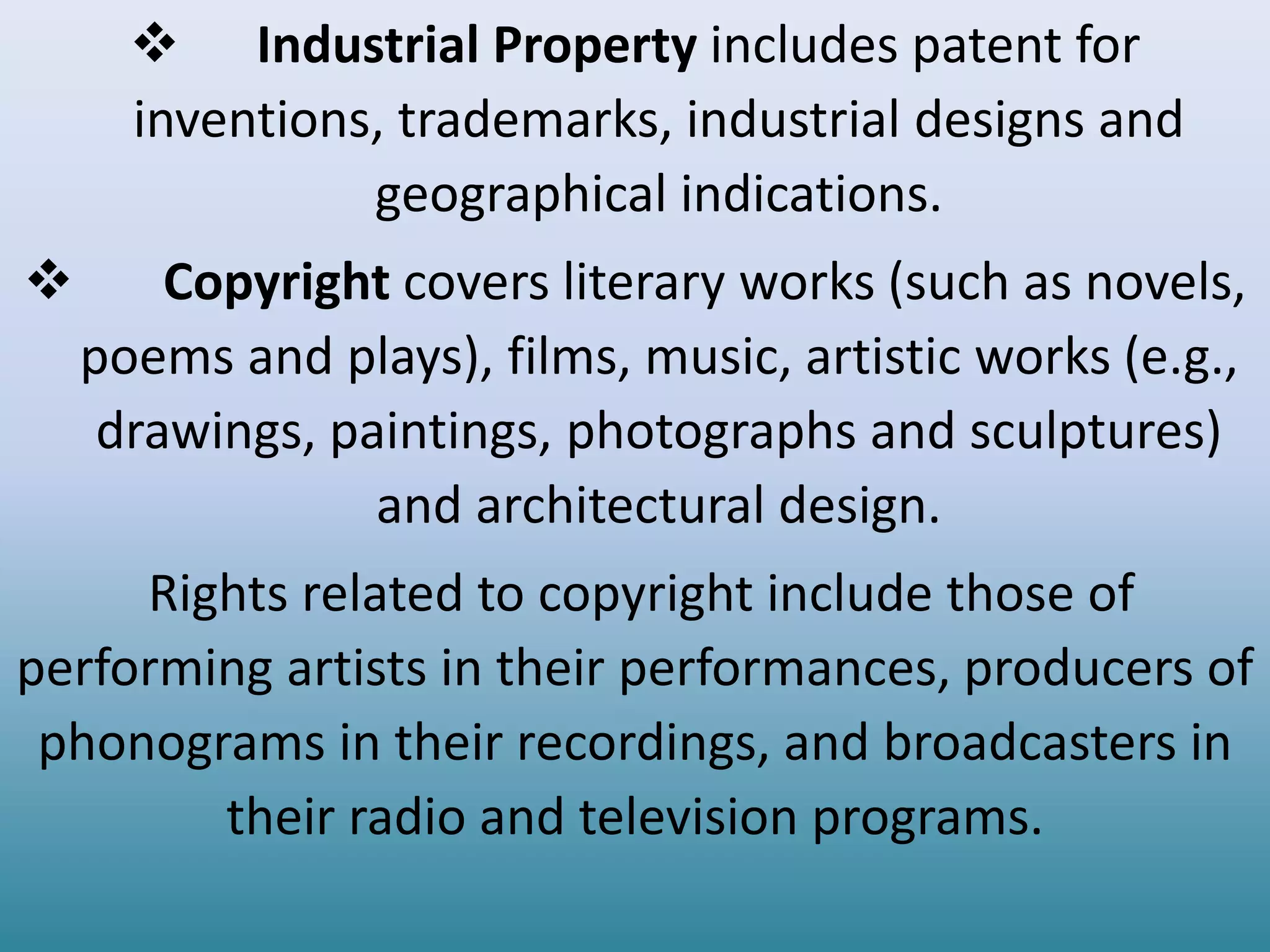 Intellectual property rights | PPTX
