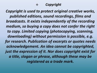 Intellectual property rights | PPT