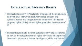 Intellectual Property Rights - IPR | PPTX