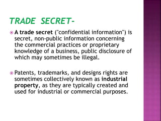 Intellectual property rights | PPTX