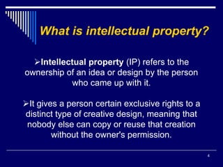 Intellectual property rights | PPT | Business | Business and Finance