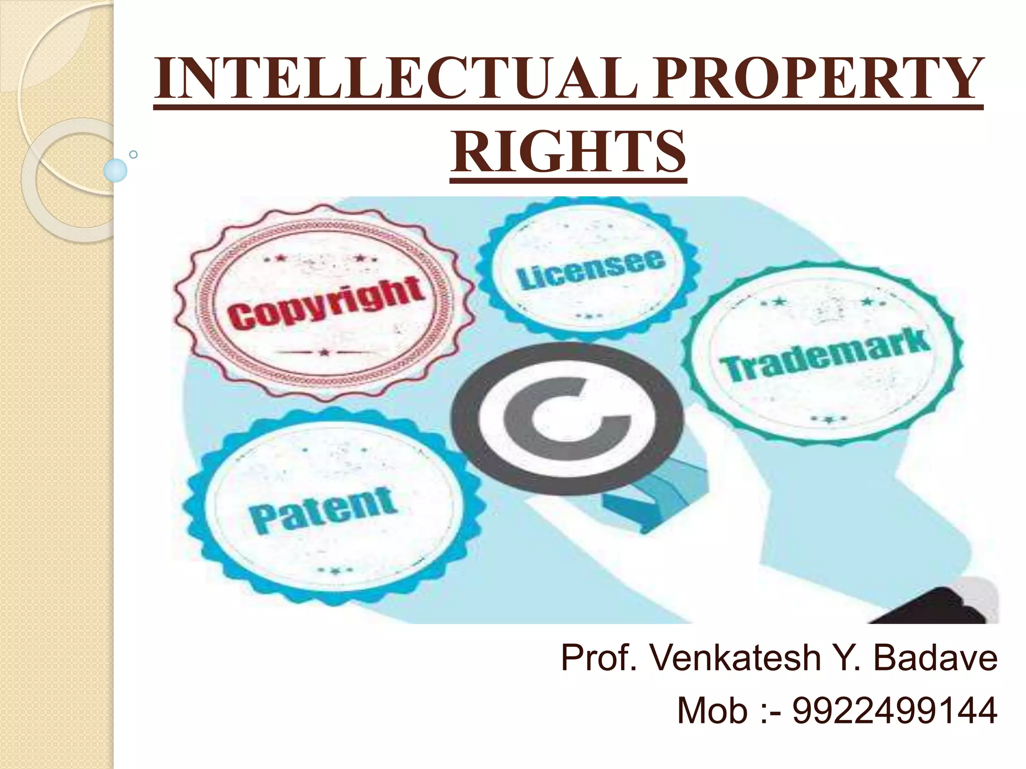 Intellectual property rights | PPTX