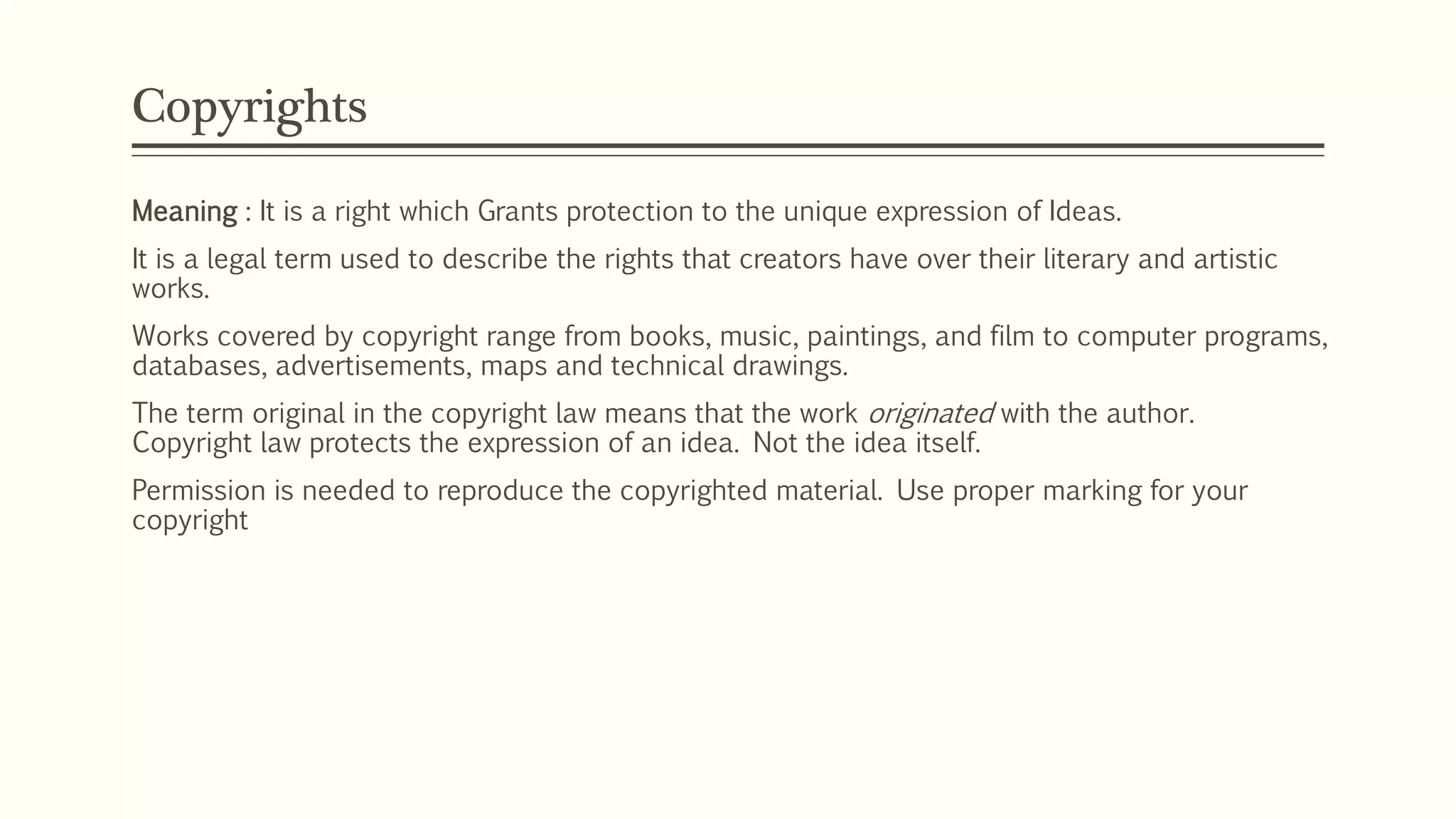 Intellectual property rights | PPTX