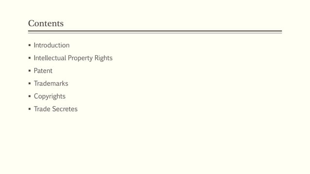 Intellectual property rights | PPT